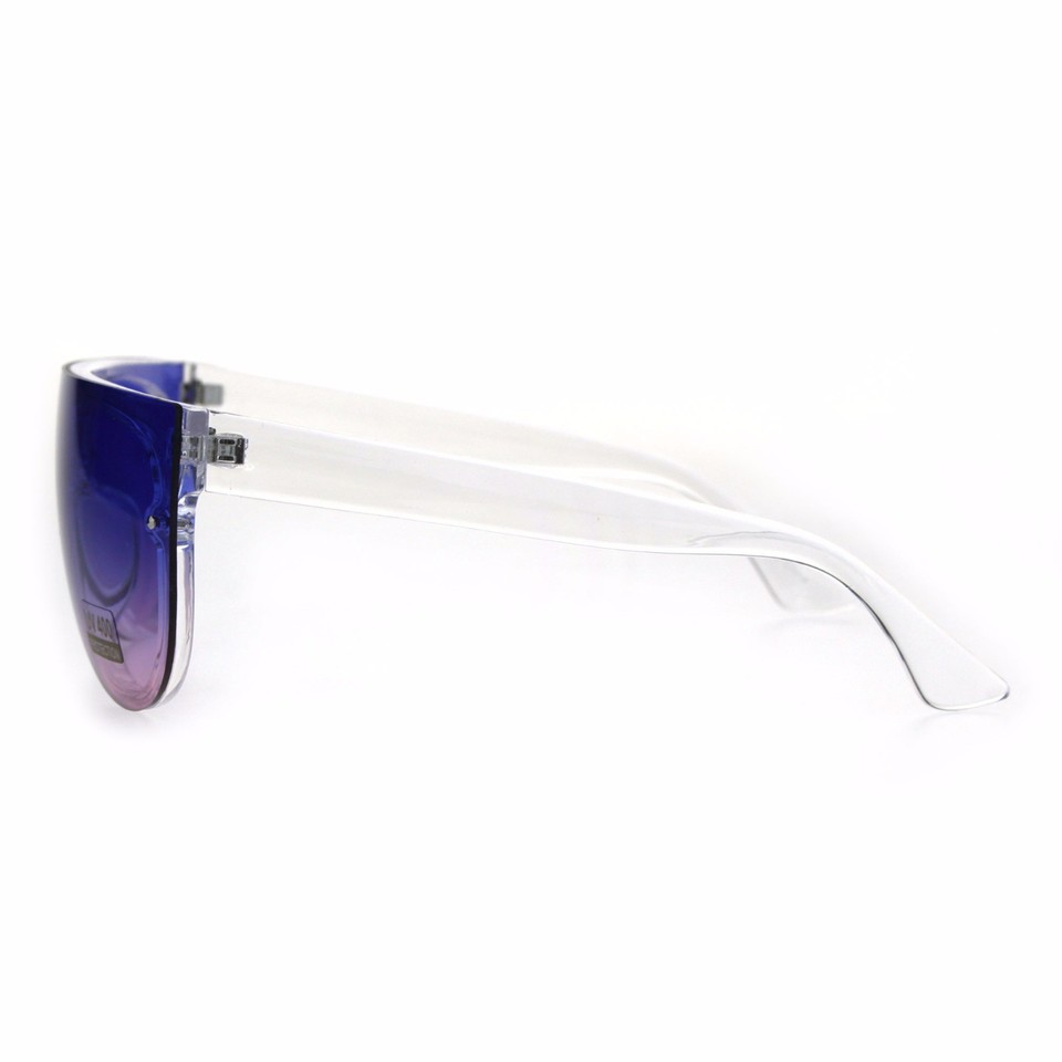 Oceanic Color Gradient Lens Flat Top Racer Retro Sunglasses | eBay