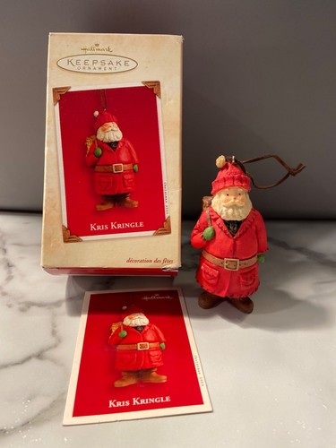 2003 Hallmark Keepsake Christmas Ornament Kris Kringle Rustic Santa New ...
