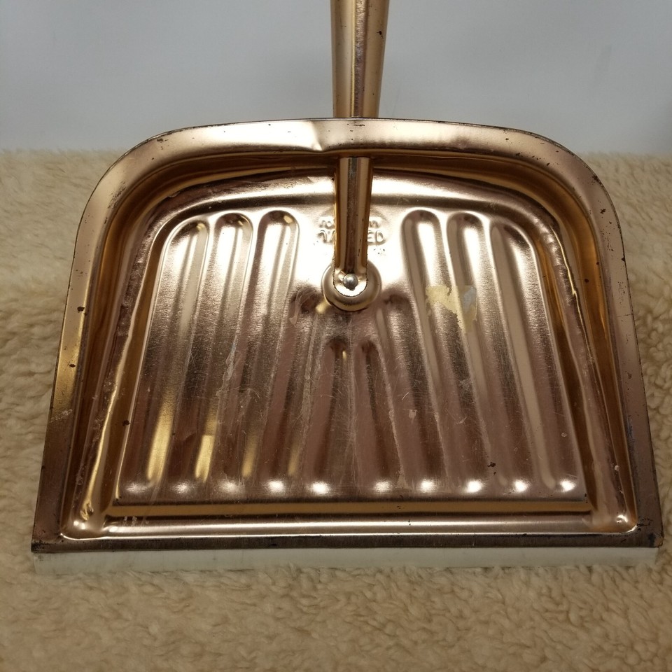 VTG Metal Dustpan JV Reed Copper Gold Dustpan Made in USA Used ...
