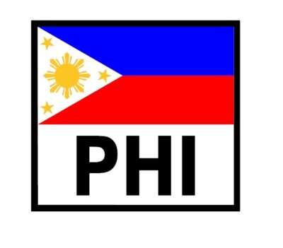 PHILIPPINE Flag Square Sticker Die Cut Vinyl Decal PHI 3.5"w X 3.2"h | eBay