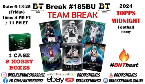 SAN FRANCISCO 49ERS 2024 Topps NFL Midnight Football Hobby CASE Break ...