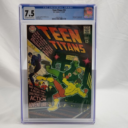 Teen Titans #18 (DC Comics 1968) CGC 7.5 Key Issue 1st Appearance Of Starfire | eBay