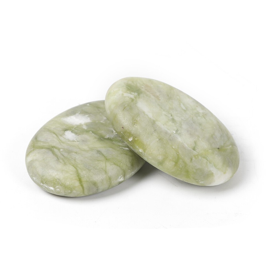 16pcs Hot Massage Stones Kit Natural Jade Heated Warmer SPA Therapy ...