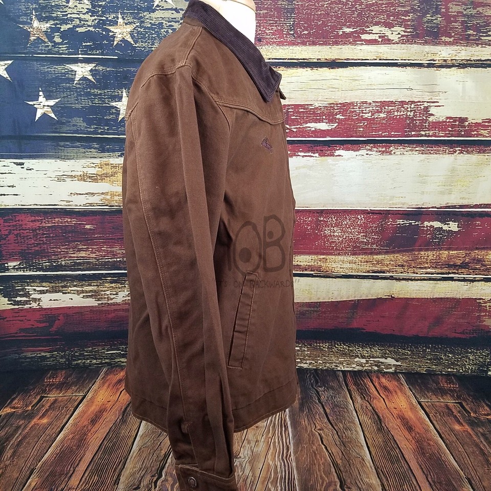 Wyoming Traders Mens Summer Zip Up Canvas Cowboy Western Ranch Wear ...