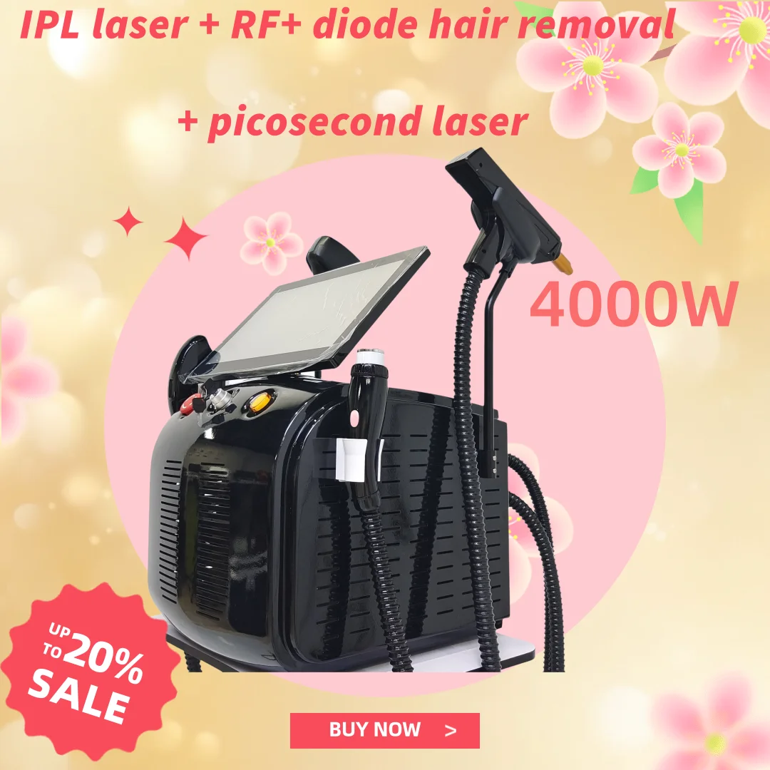 4 in 1 Diode Soprano Hair Removal Picosecond Photon Skin Rejuvenation ...