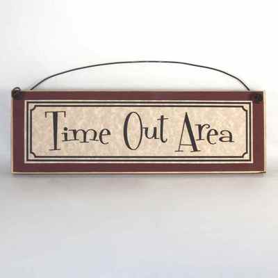 TIME OUT AREA Sign Plaque for moms and kids parenting tools discipline ...