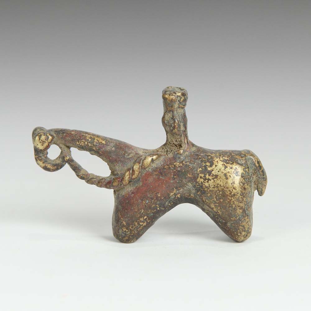 EQUESTRIAN FIGURE MINIATURE BRONZE KOTOKO PEOPLE CHAD CENTRAL AFRICA ...