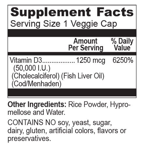 Optimal D3 | Vitamin D3 50000 IU | 120 Capsules | FREE SHIPPING | eBay