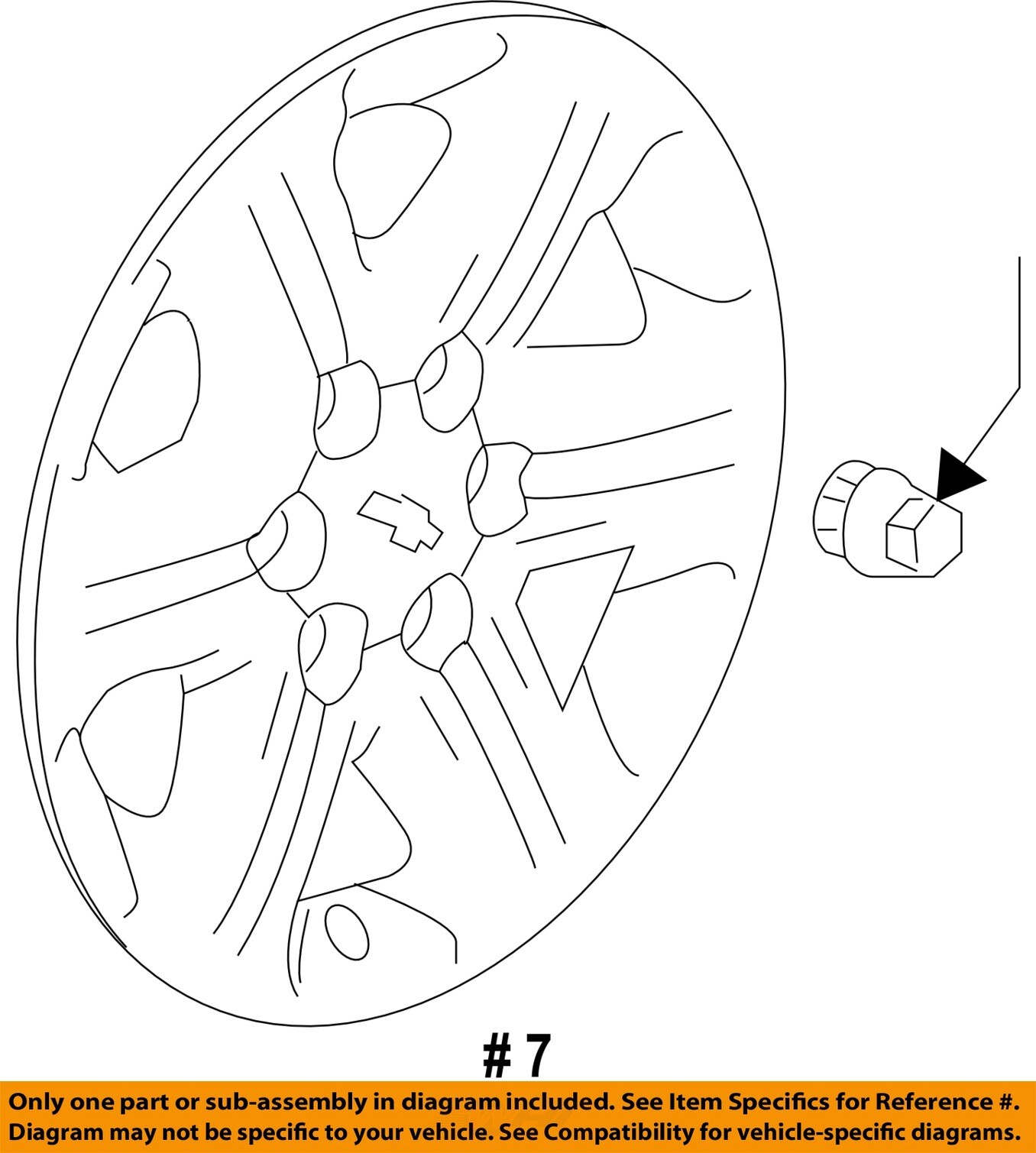 GM OEM 09-15 Traverse Wheels Covers Trim-Wheel Cover 9597564 | eBay