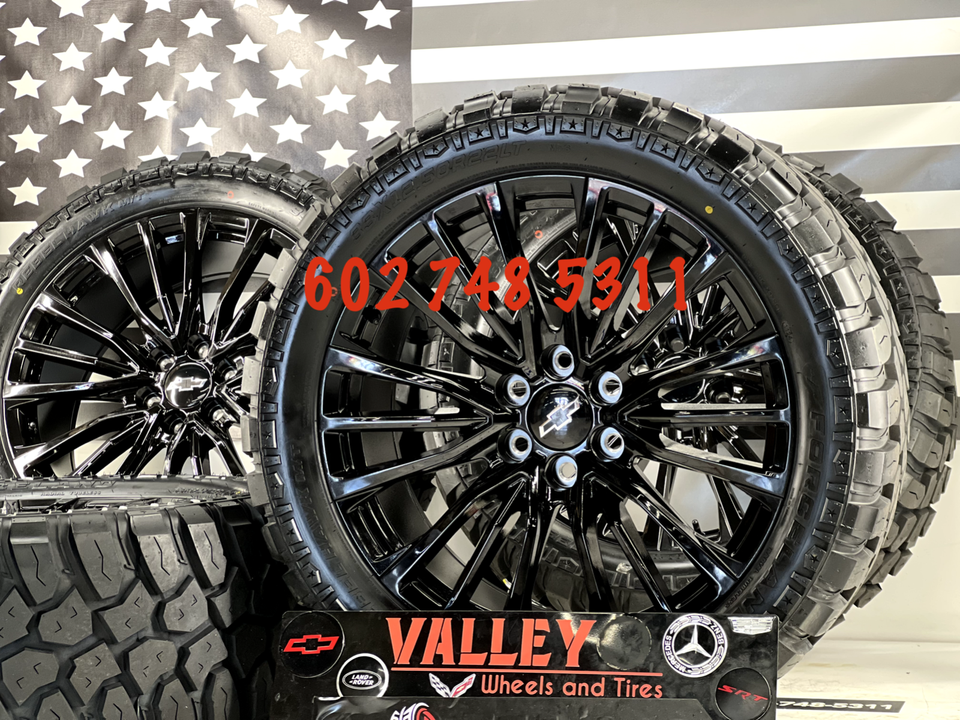 22" CHEVY SILVERADO TAHOE GMC 1500 Z71 TRAILBOSS RIMS/TIRES OFFROAD ...