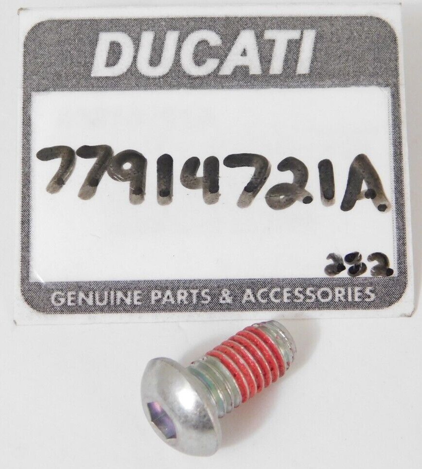 1 NEW Genuine Ducati Motorcycle Factory Vite Screw Bolt Hardware OEM ...