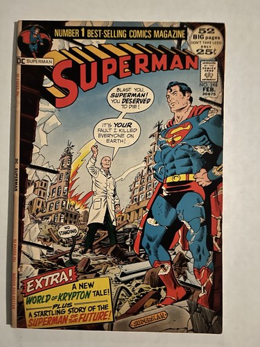 Superman #248 DC Comics 1972 First Appearance of Galactic Golem (9/6 ...