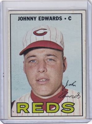 1967 Topps Baseball #202 Johnny Edwards - Cincinnati Reds | eBay