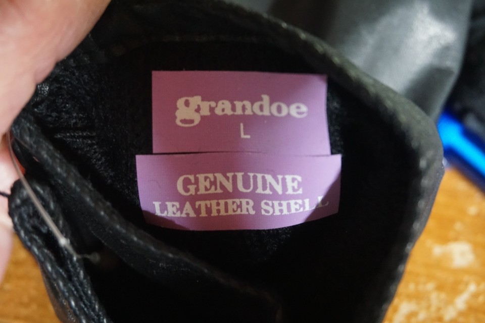 GRANDOE LADIES 10" BLACK LEATHER LINED GLOVES/SIZE LARGE/NWOT | eBay