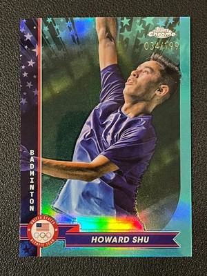 Howard Shu 2024 Topps Chrome Olympics Aqua Refractor /199 15 | eBay