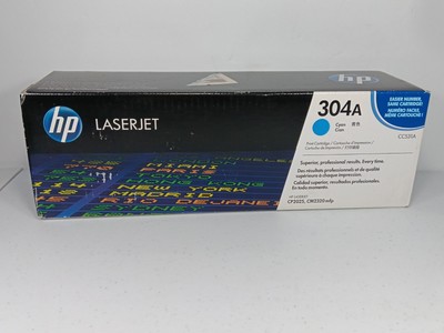 HP 304A CC531A CYAN Original HP LaserJet Cartridge - New Sealed Expired ...