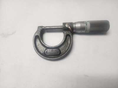 Mitutoyo 0-1" Friction Thimble Micrometer Vintage .0001 accuracy ...