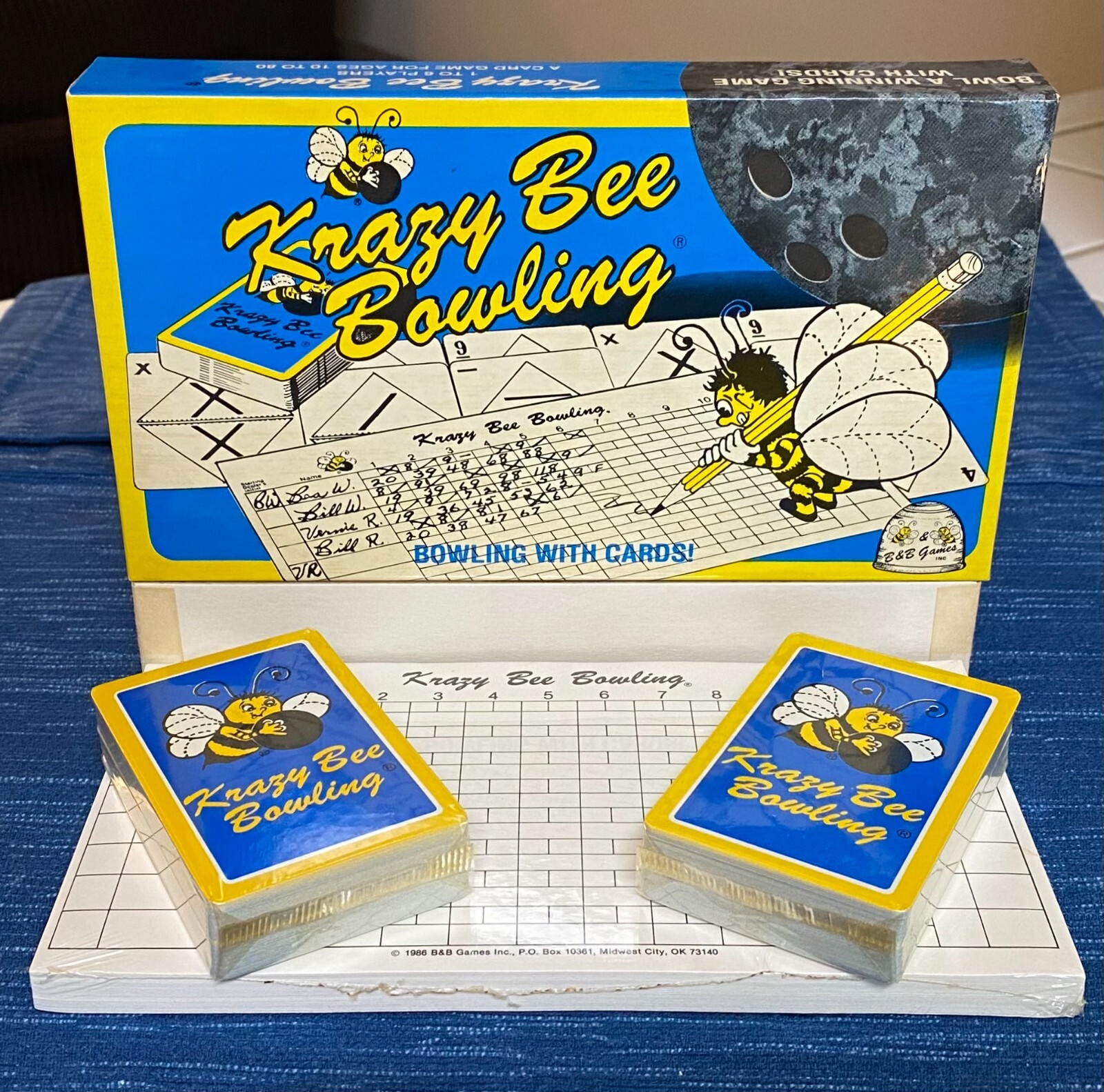 Krazy Bee Bowling Sealed Game Vintage B & B Games 1986 978A | eBay