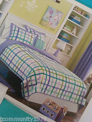 Circo Purple Plaid Quilt Set - Full Queen 3 piece | eBay