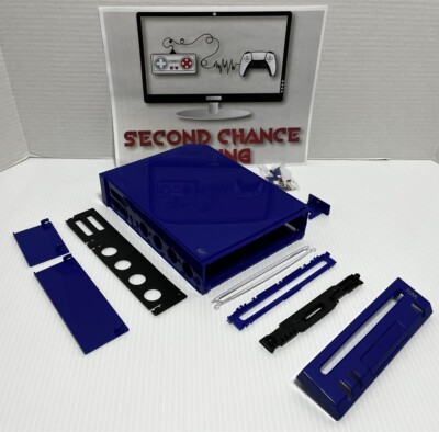 Nintendo Wii Console Custom Blue Case Kit - for a RVL-001- Case Only No ...