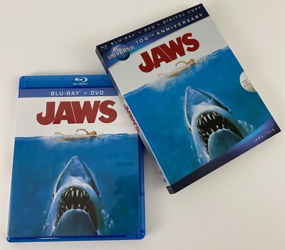 Jaws (Blu-Ray Disc + DVD, 2012, 2-Disc Set) Steven Spielberg ...
