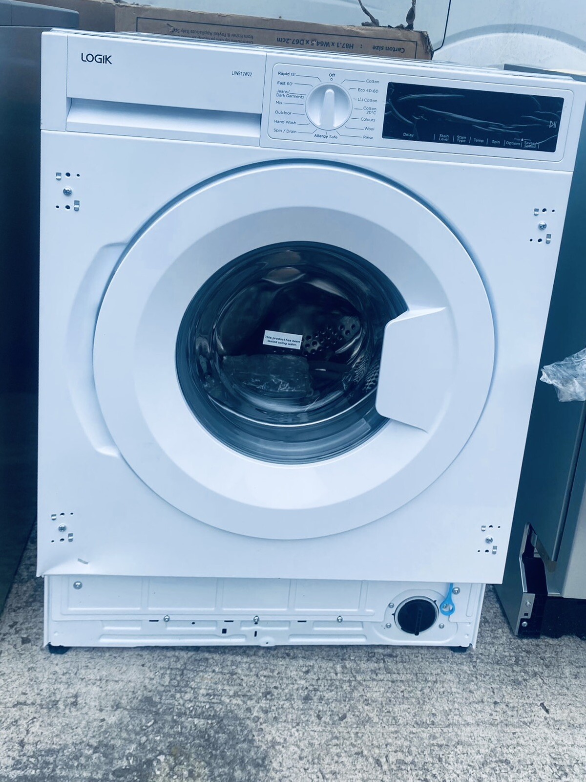 LOGIK LIW812W22 Integrated 8 kg 1200 Spin Washing Machine | eBay UK