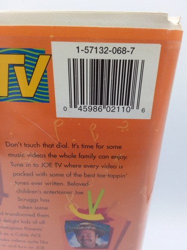Joe Scruggs Joe Tv VHS Songs Musical Video Kids Ages 3-11 Clamshell ...