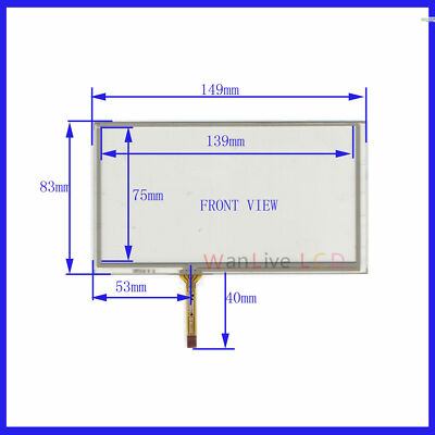 6.1 Inch Touch Screen Caska Huayang Cable Ling 149*83 A061VW01 V0 ...