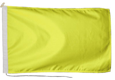 Plain Yellow Flag with Rope and Toggle - Handmade in the UK | eBay UK