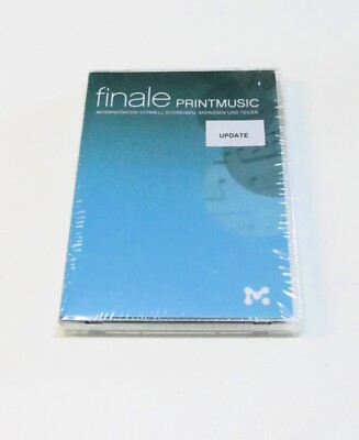 Finale Printmusic 2014 update CD DVD Windows Notationssoftware Noten ...