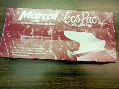 (500 SHEETS) DELI PAPER 12" x 10.75" MARCAL DRY WAX USA MADE/SUPPORTS ...