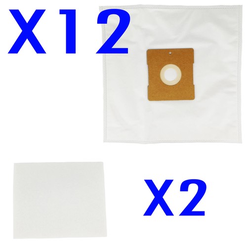 12 Vacuum Bags + 2 Filters For Hoover SMART R1 4410 4430 5001 H4012 ...
