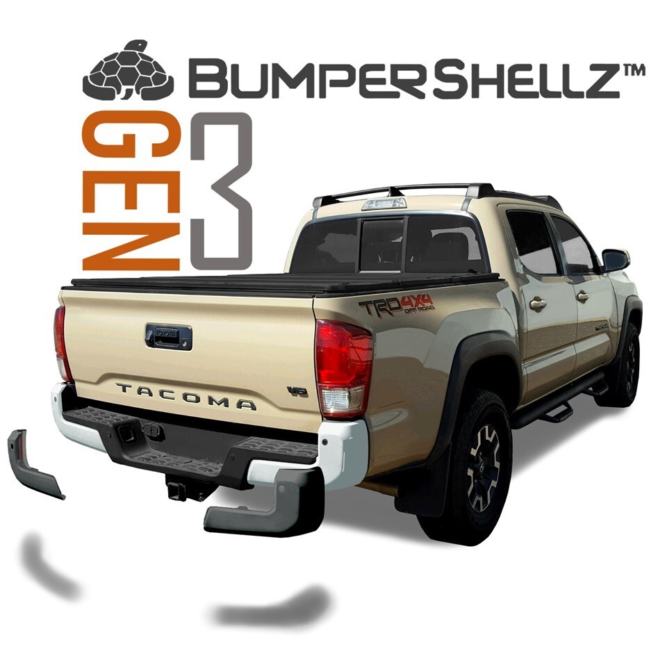 2021-2023 Toyota Tacoma Rear Bumper Covers Magnetic Gray NO SENSORS ...