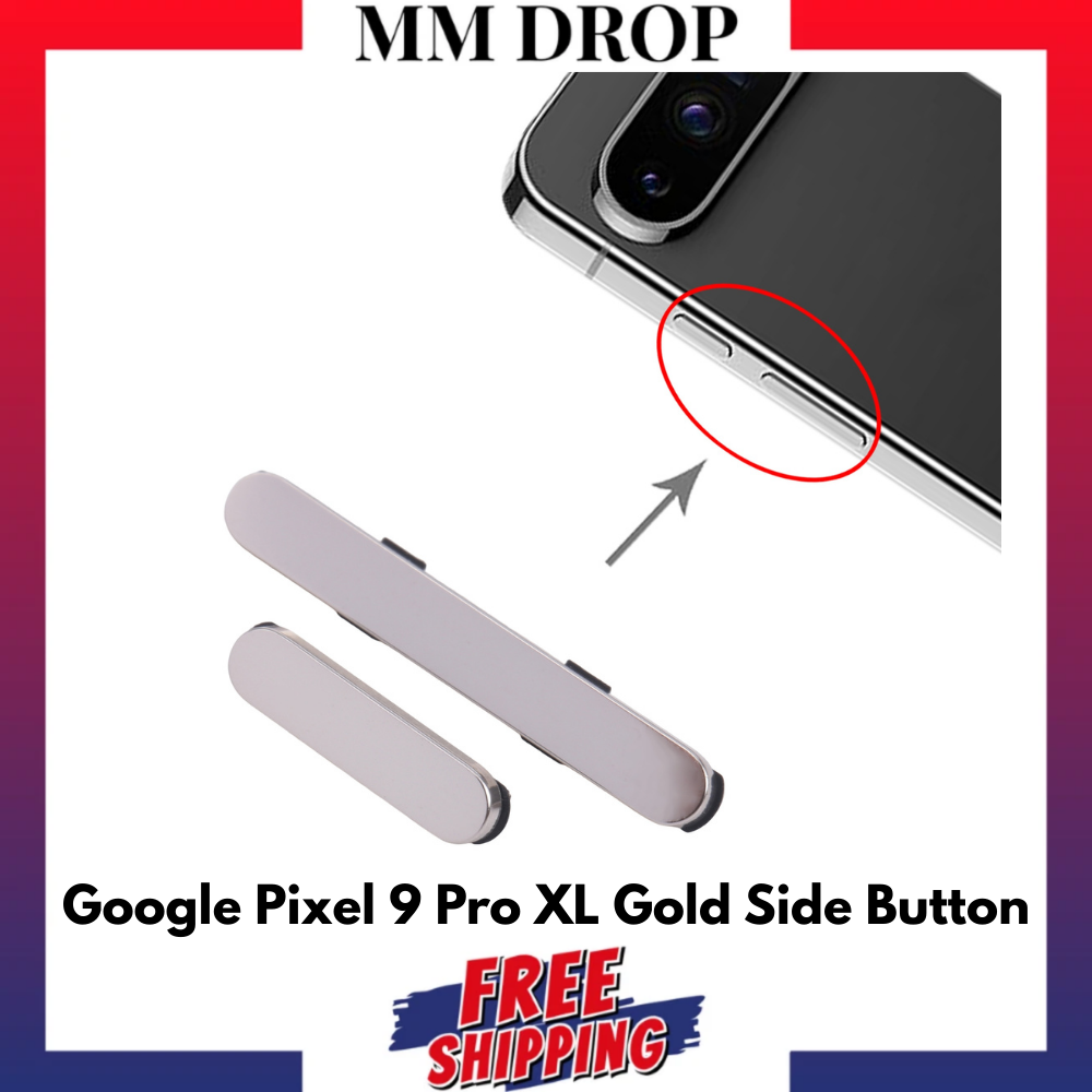 Google Pixel 9 PRO XL (Gold) Replacement Side Power Volume Up Down ...