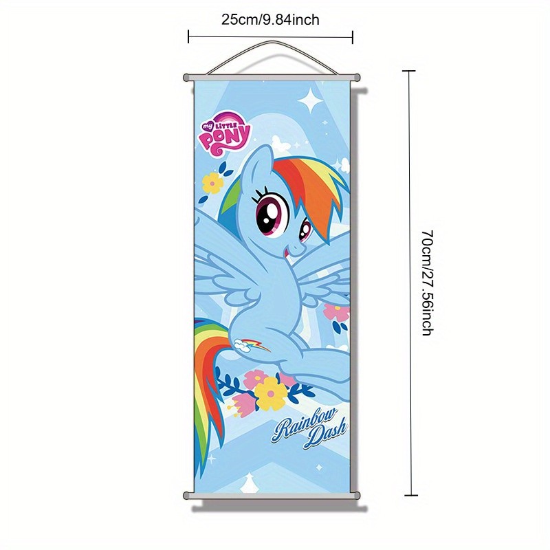 My Little Pony Cute Colourful Fabric Hanging Banner Poster 25cm x 70cm ...