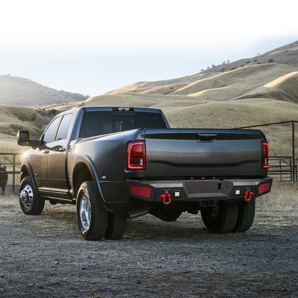 Front Rear Bumper For 2019-2024 Dodge Ram 2500 3500 w/Winch Plate LED ...