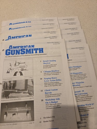 2016 American Gunsmith Magazine Full Year | eBay