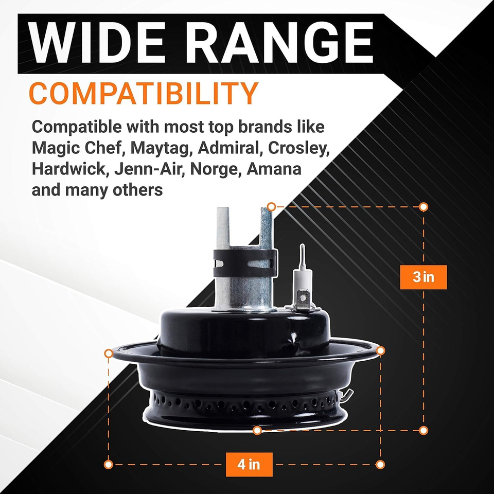 Ultra Durable 3412D024-09 Gas Range Sealed Burner Head & Igniter ...