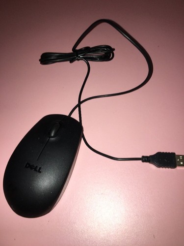 NEW Dell MS111-P Black Optical USB Mouse w/Scroll Wheel 9RRC7 356WK ...
