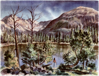 LARGE Joe Feher - Nymph Lake Colorado - Print 24" x 36" | eBay