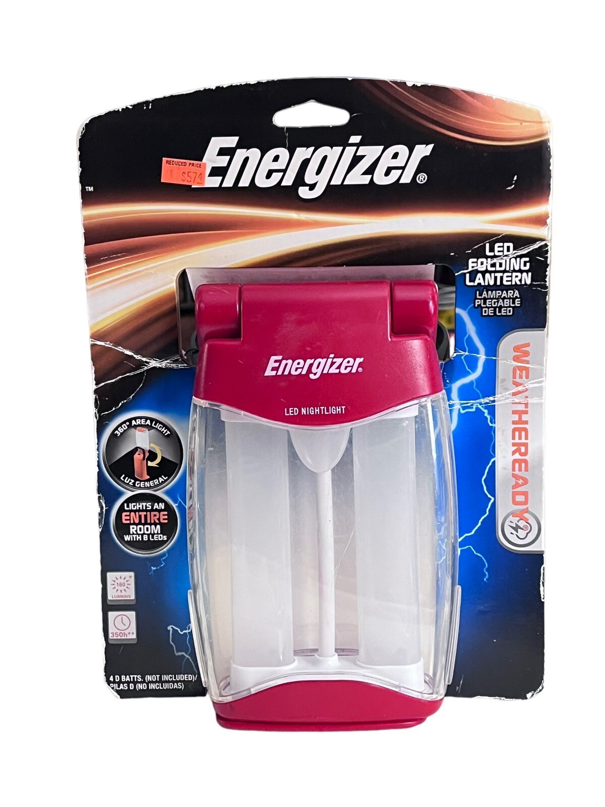 Energizer Weather Ready Folding Lantern LED Camping Night Light ...