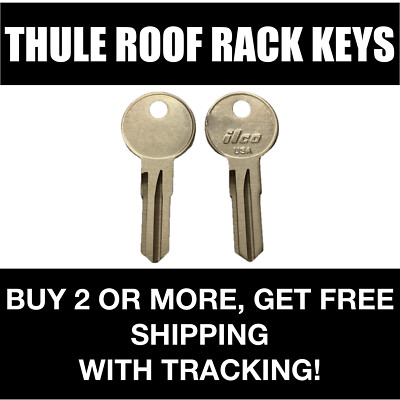 2 Thule Roof Rack keys cut to code key codes 001-200 | eBay