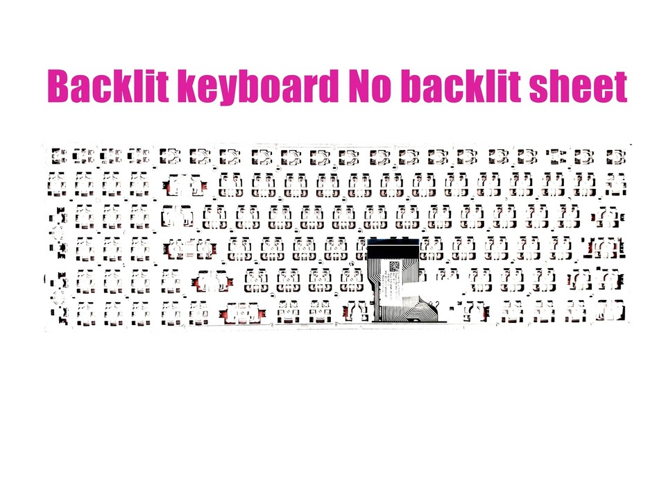 US Red backlit keyboard for Asus Rog FX502VE FX502VD FX502VM (no ...