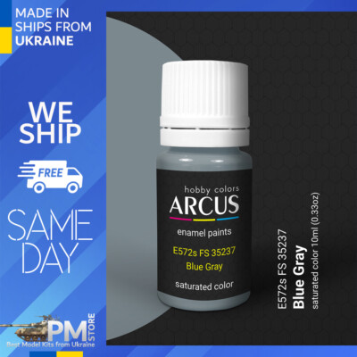 Arcus 572 Enamel paint USAF FS 35237 Blue Gray Saturated color 10ml | eBay
