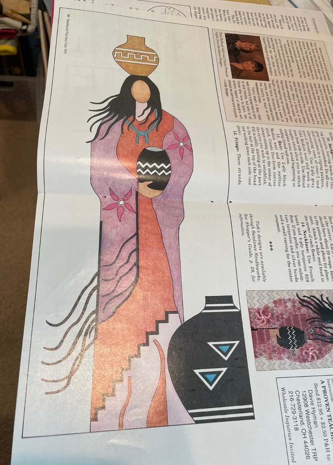 Tish Holland JOSIE A NAVAJO MAIDEN Line-Drawn Nlpt Pattern ...