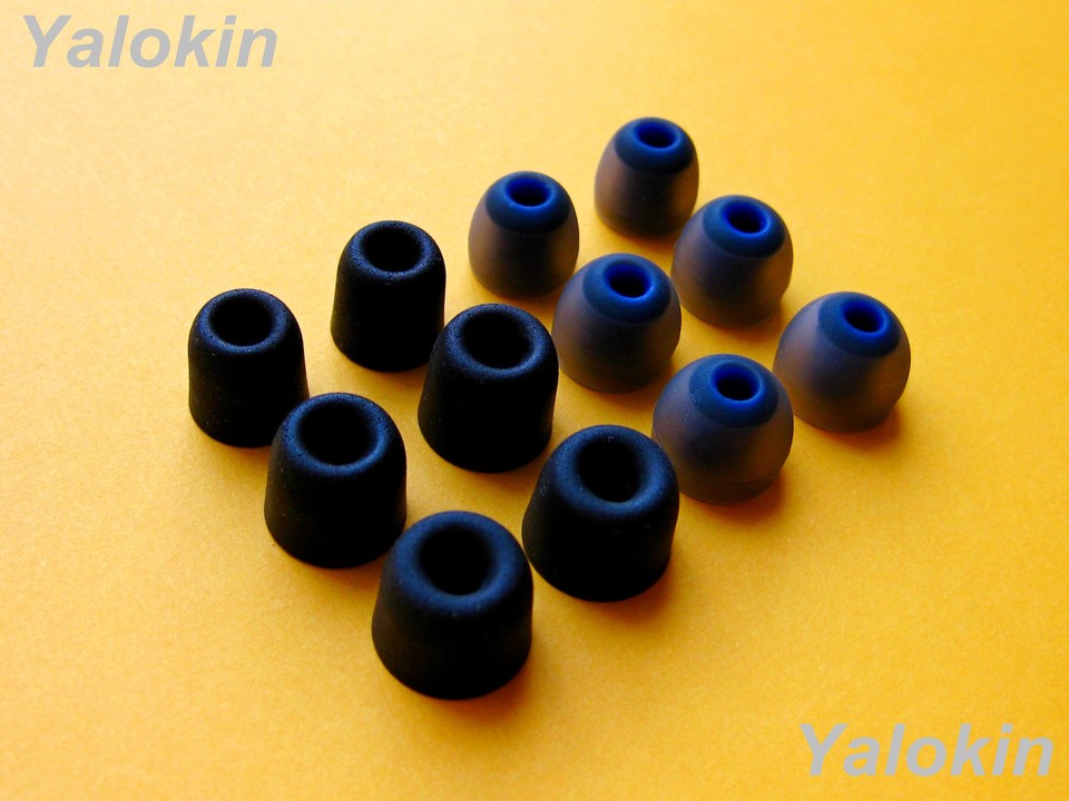 12pcs (BMF-B) S/M/L Memory Foam & Round Adapters for Plantronics ...