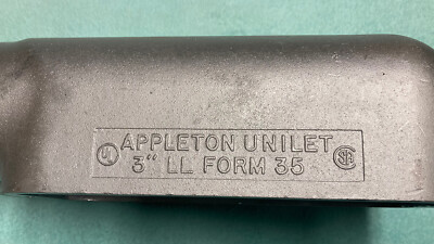 3" LL FORM 35 APPLETON ALUMINUM CAST CONDUIT BODY (No Cover), New, see ...
