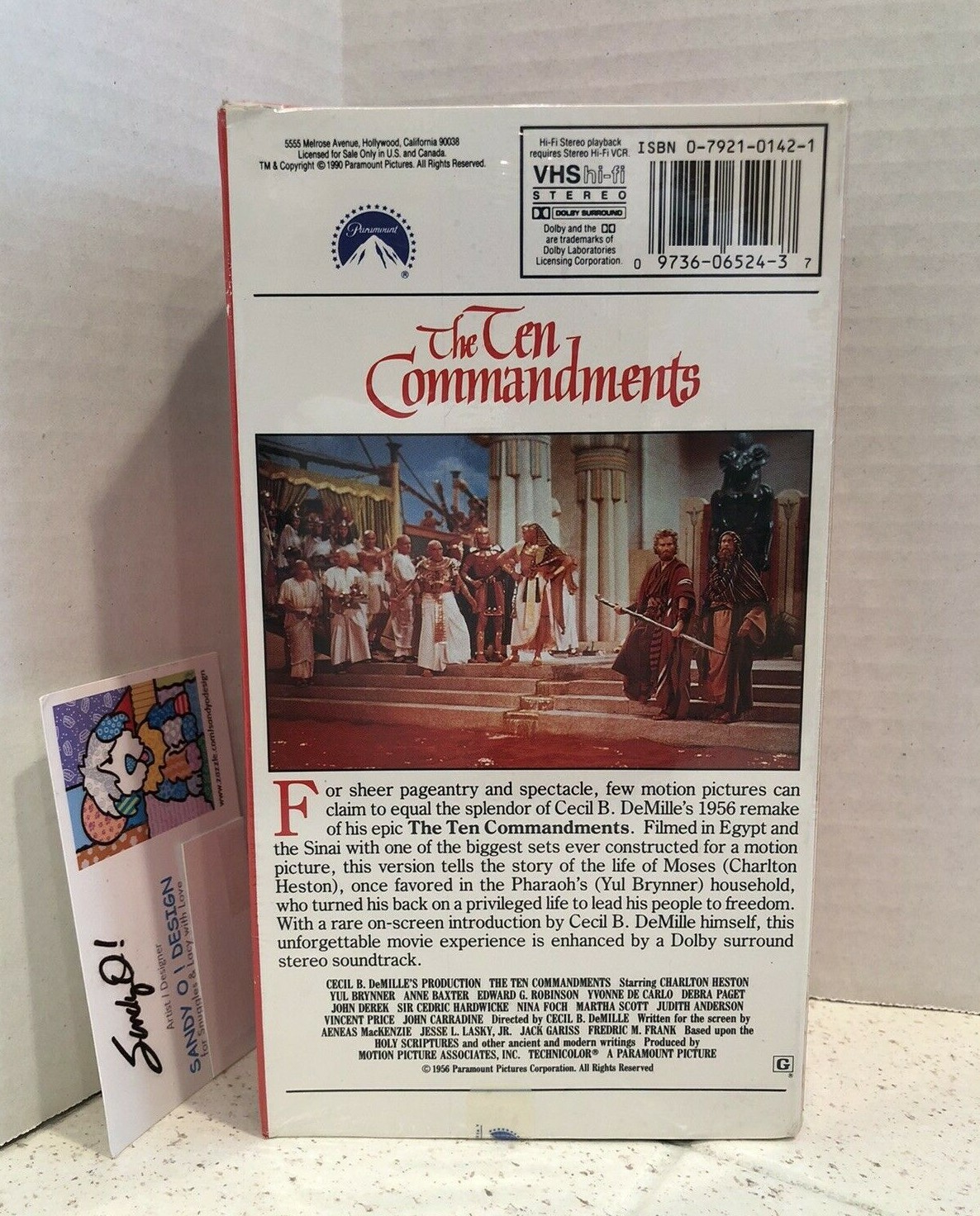 VHS The Ten Commandments 1956 Charlton Heston & Yul Brynner (2 Tapes ...