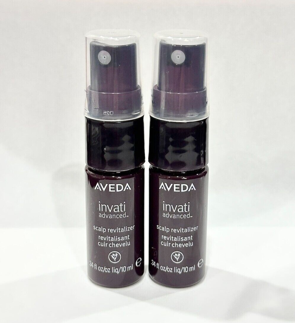 AVEDA INVATI ADVANCED SCALP REVITALIZER NET WT. .34 OZ/10 ML LOT OF 2 ...