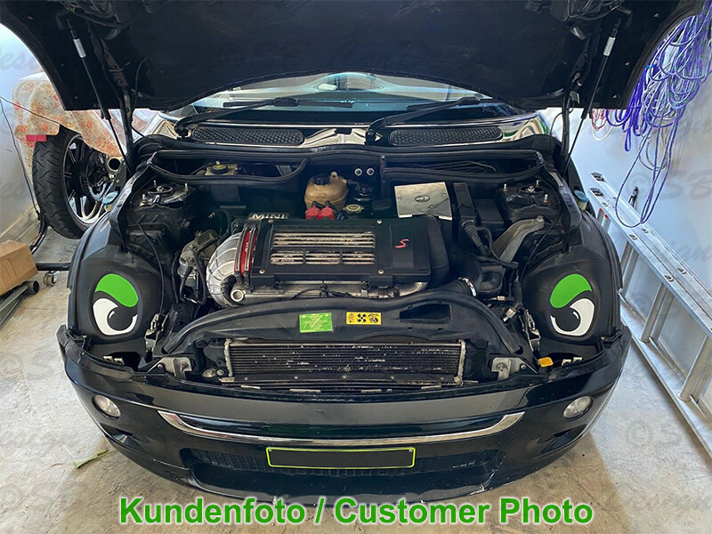 Cool Angry Eyes Sticker Decal For Mini Cooper R50 R52 R53 Works Jack | eBay